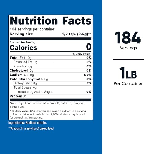 Food grade sodium citrate for health