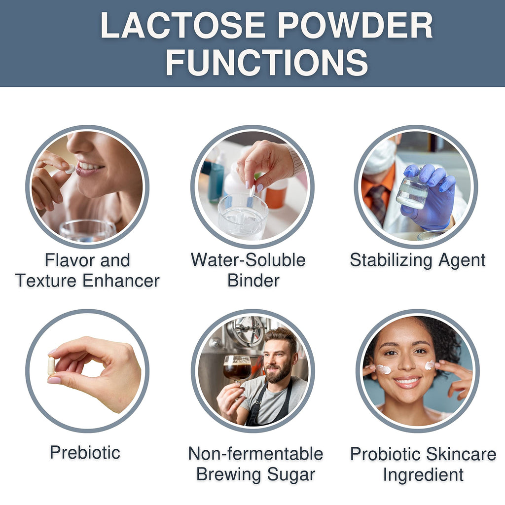 food-safe lactose powder for recipes