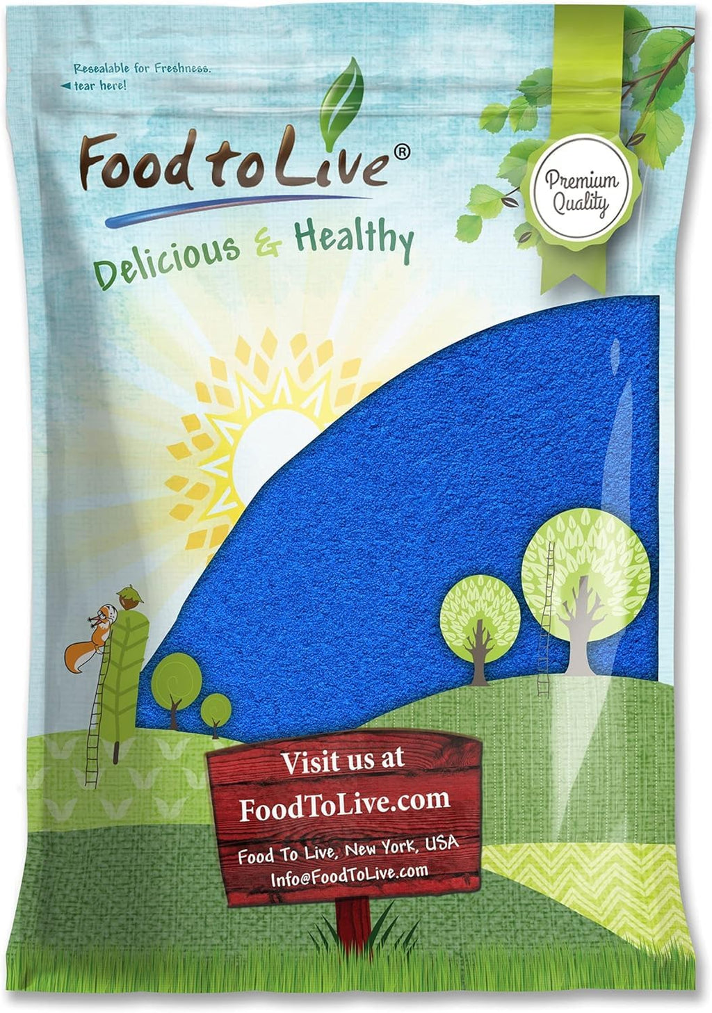 Food to Live blue spirulina powder benefits