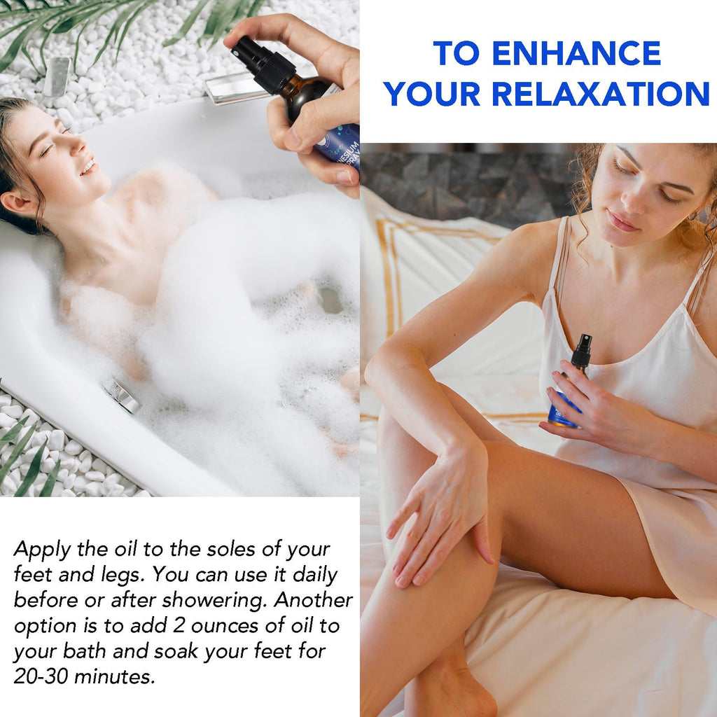 foot spray with concentrated magnesium