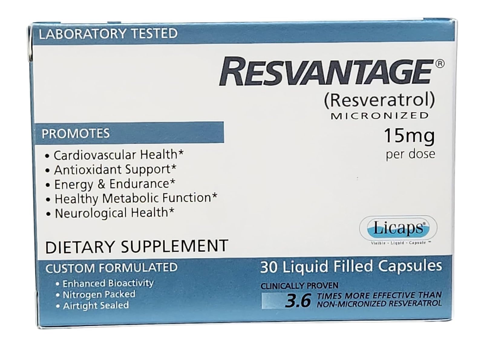 for Humans Resveratrol liquid capsules