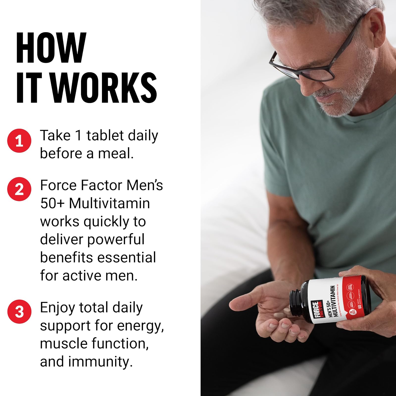 Force Factor 50 plus vitamins