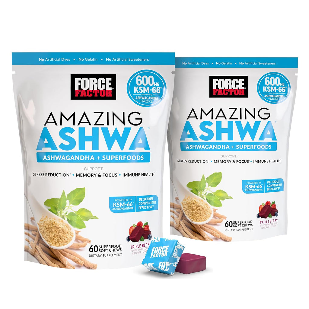 Force Factor ashwagandha capsules for stress relief