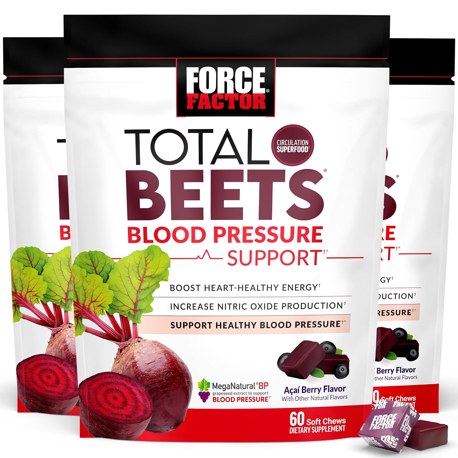 Force Factor beet root chews for energy