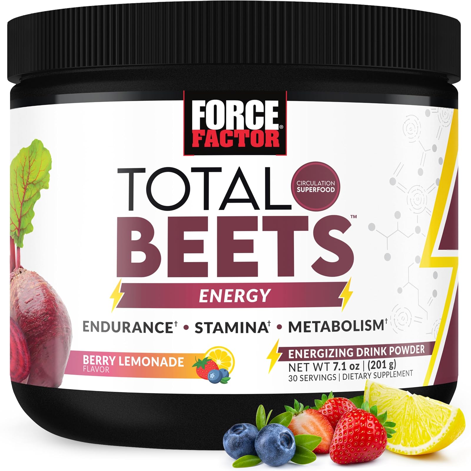 Force Factor beet root powder energy boost
