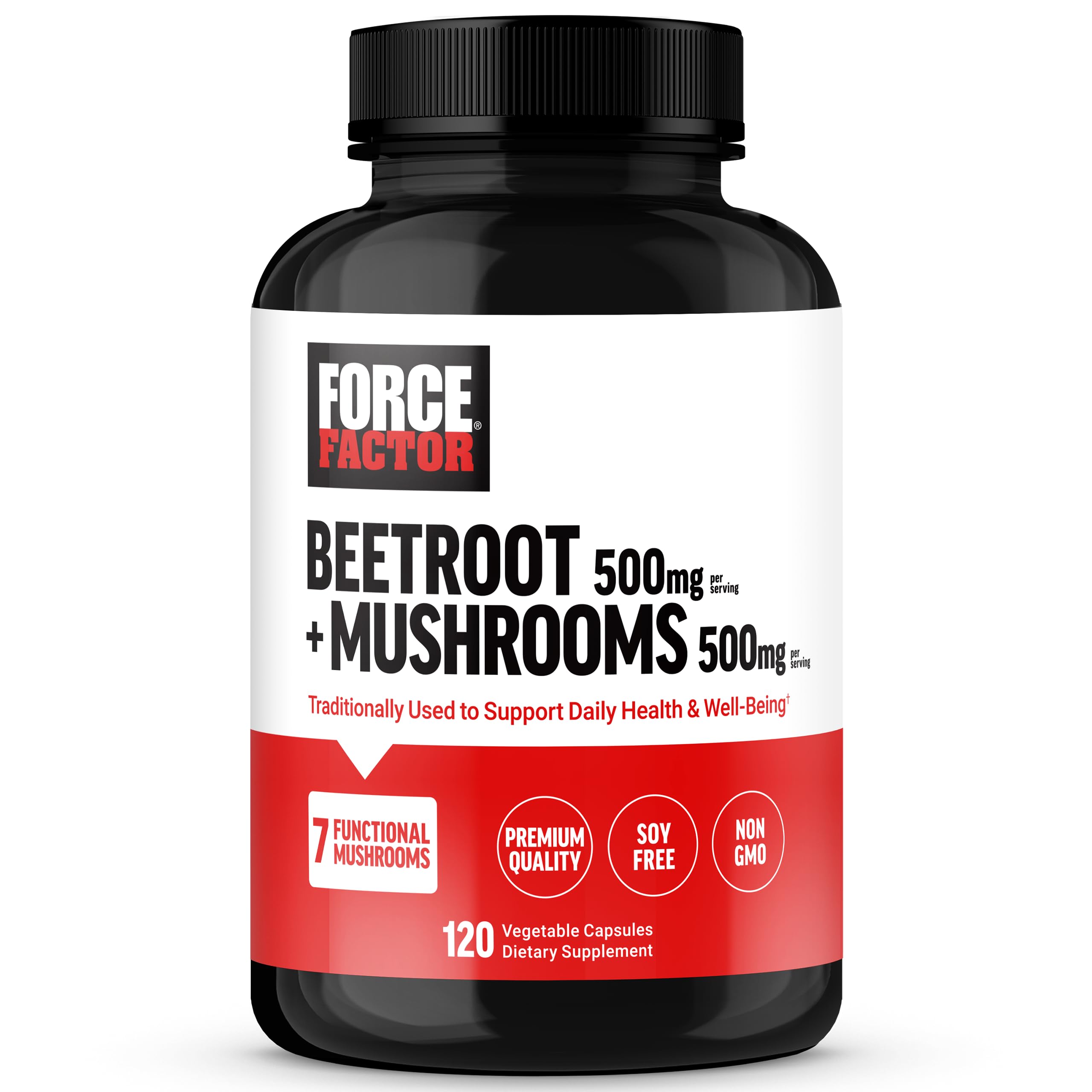 Force Factor beetroot mushroom capsules