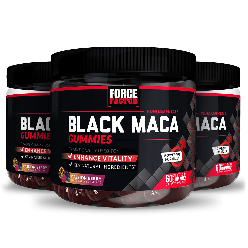 Force Factor Black Maca Gummies energy boost