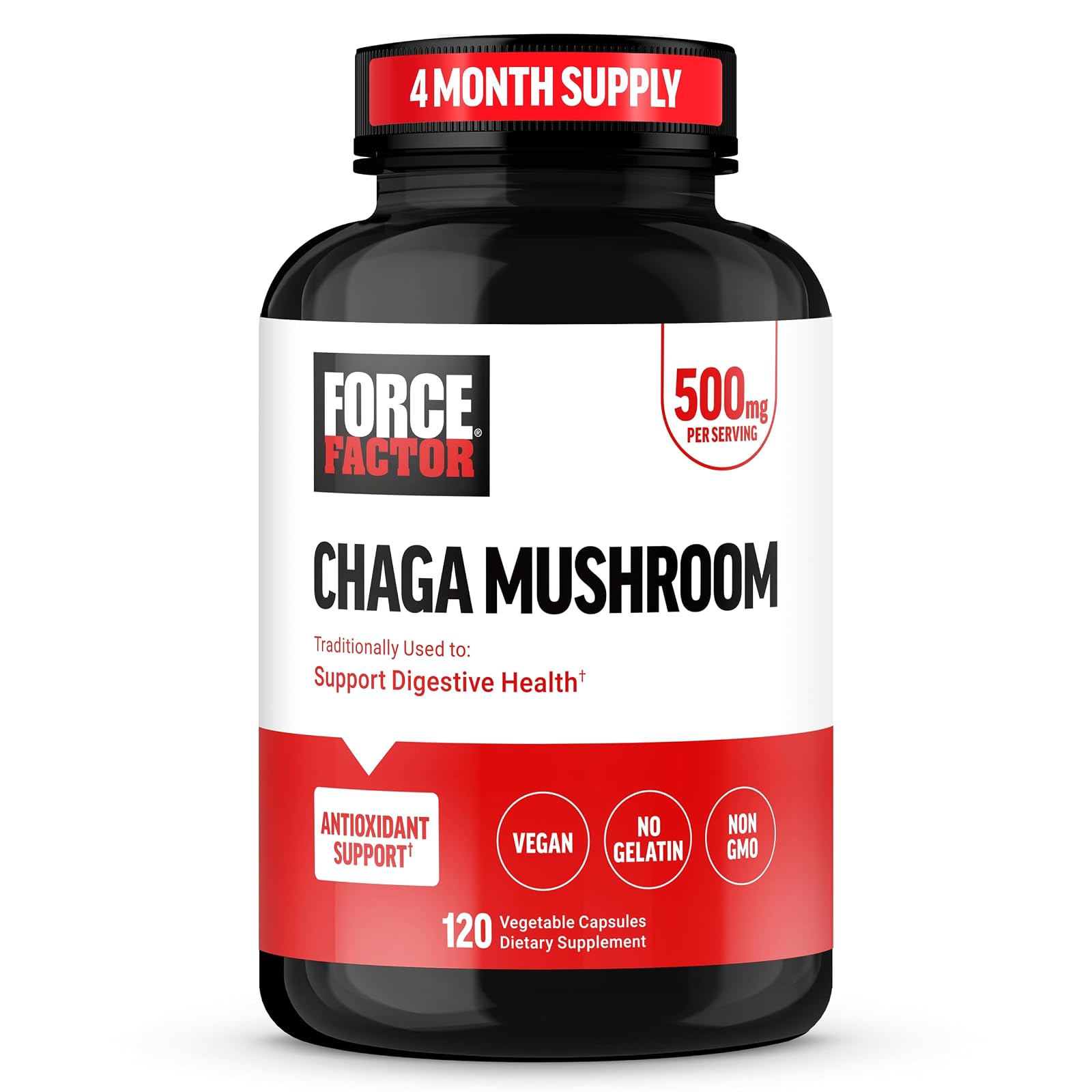Force Factor Chaga mushroom capsules