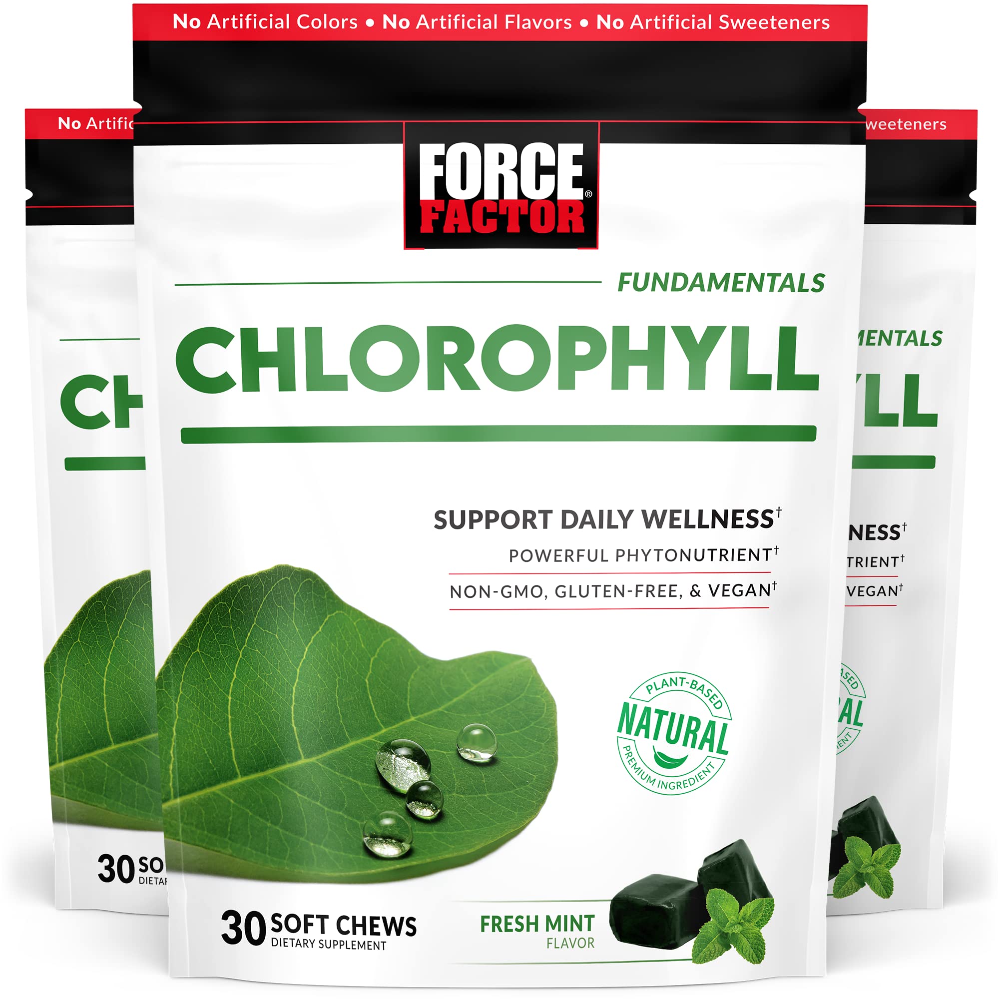 FORCE FACTOR chlorophyll soft chews for fresh breath