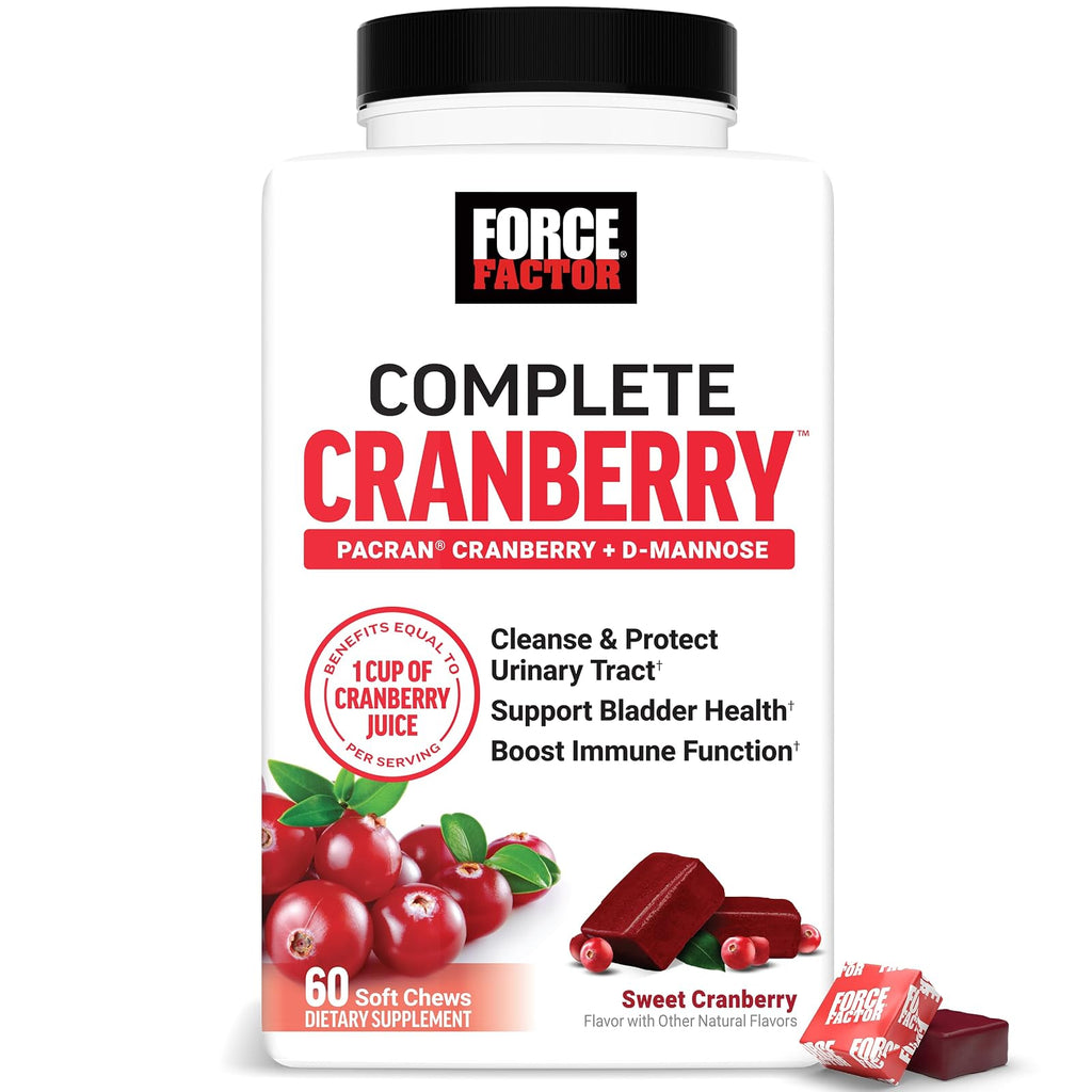 Force Factor cranberry supplement capsules