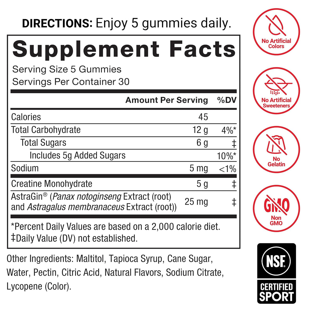 Force Factor creatine for improved performance