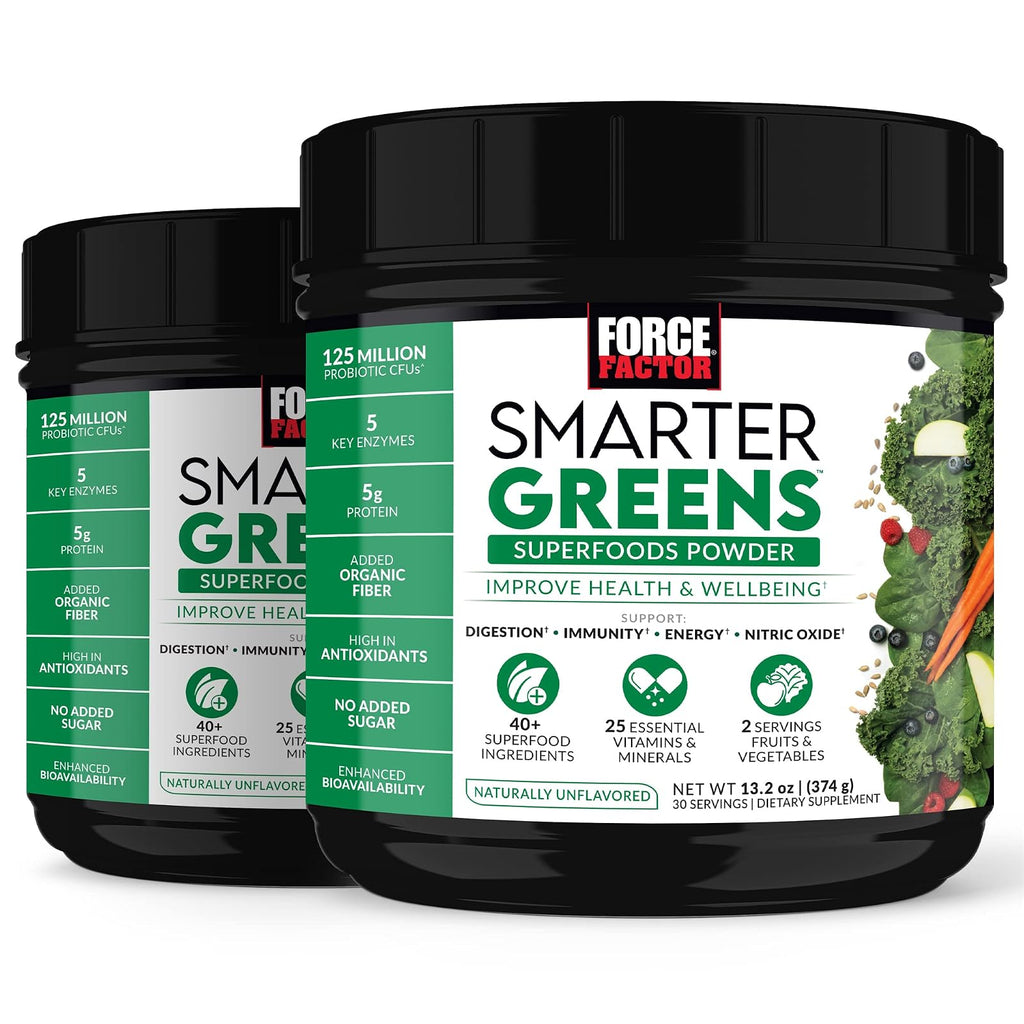 Force Factor greens powders for energy
