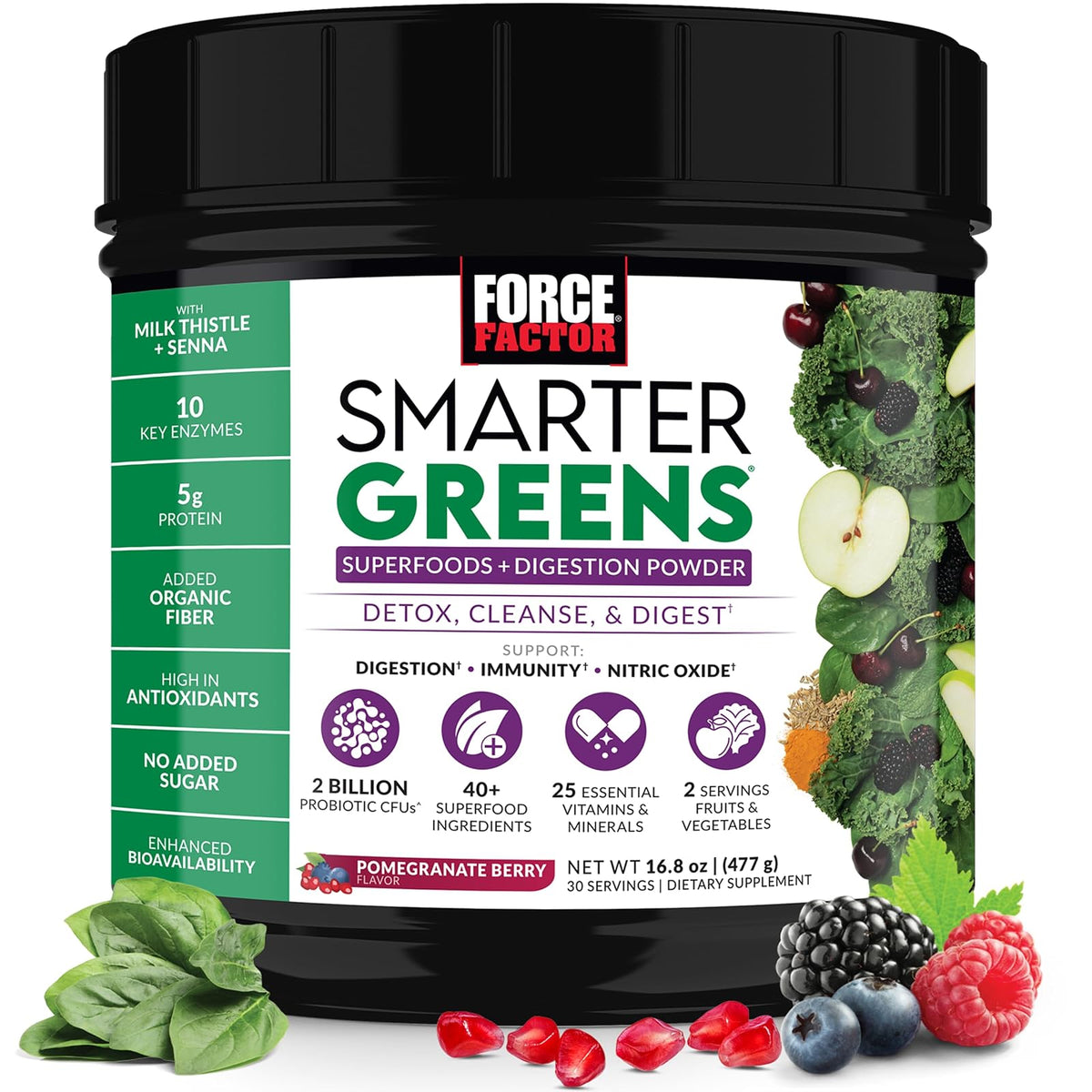 Force Factor greens powders for energy