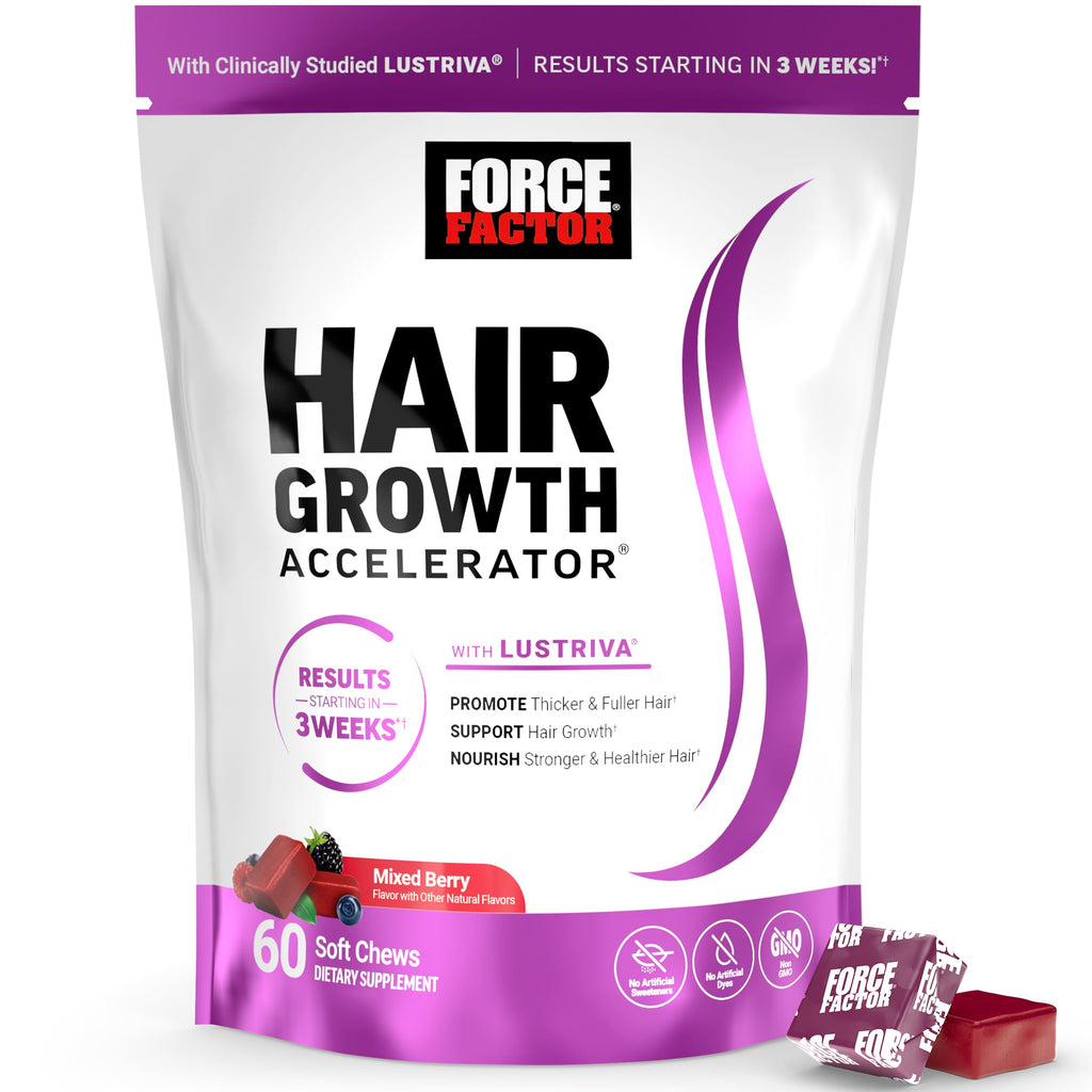 Force Factor hair growth soft chews