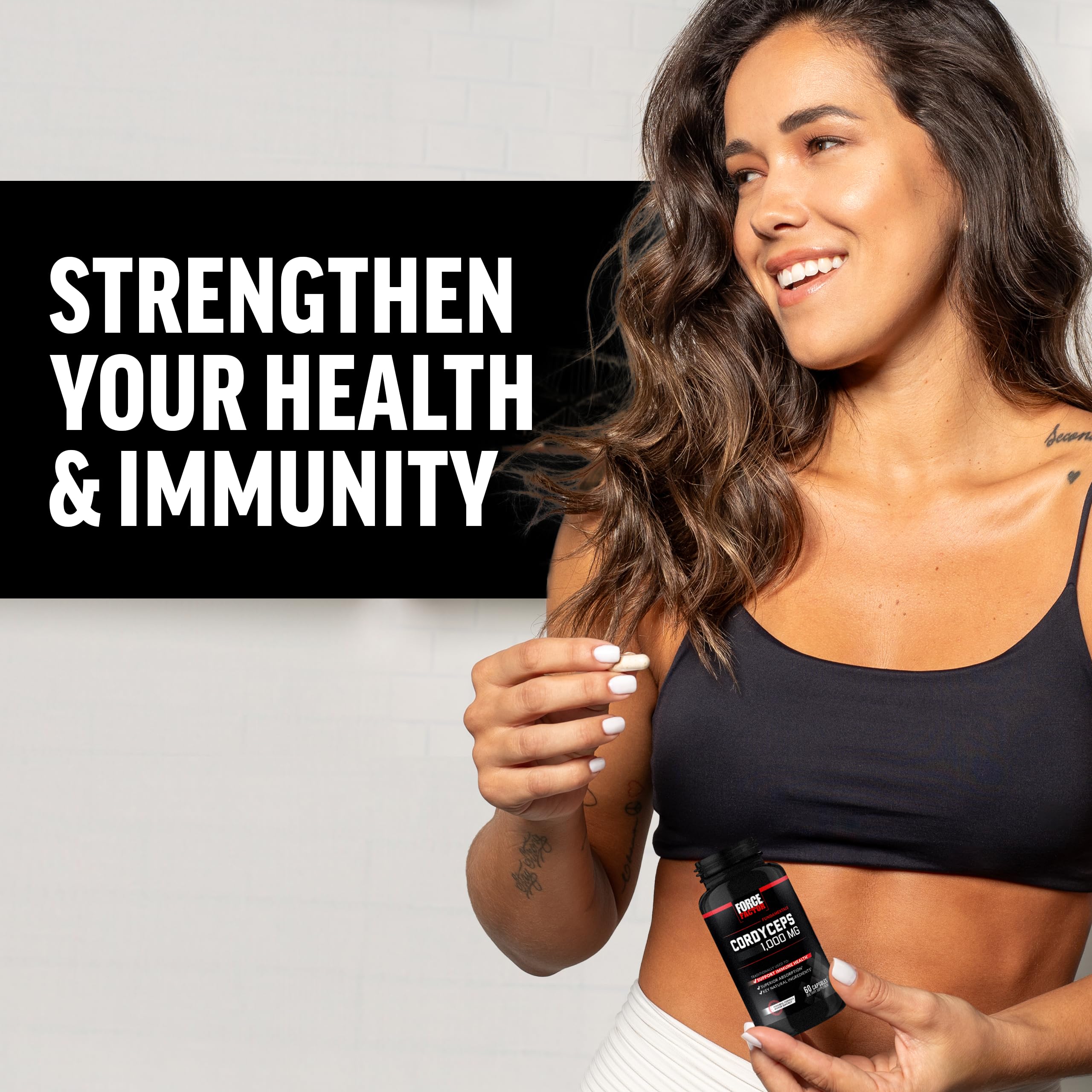 Force Factor health supplements with mushrooms