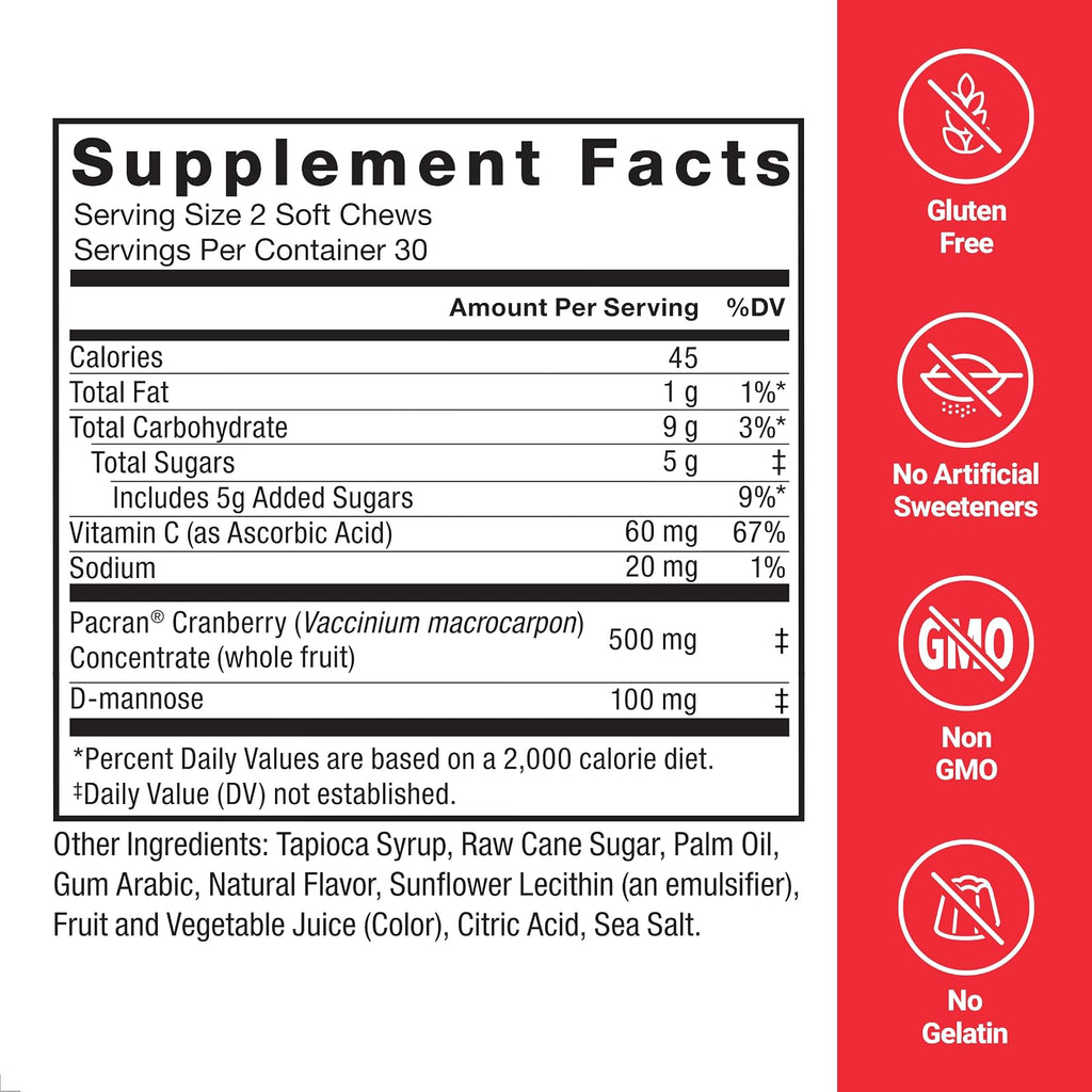 Force Factor herbal cranberry formula