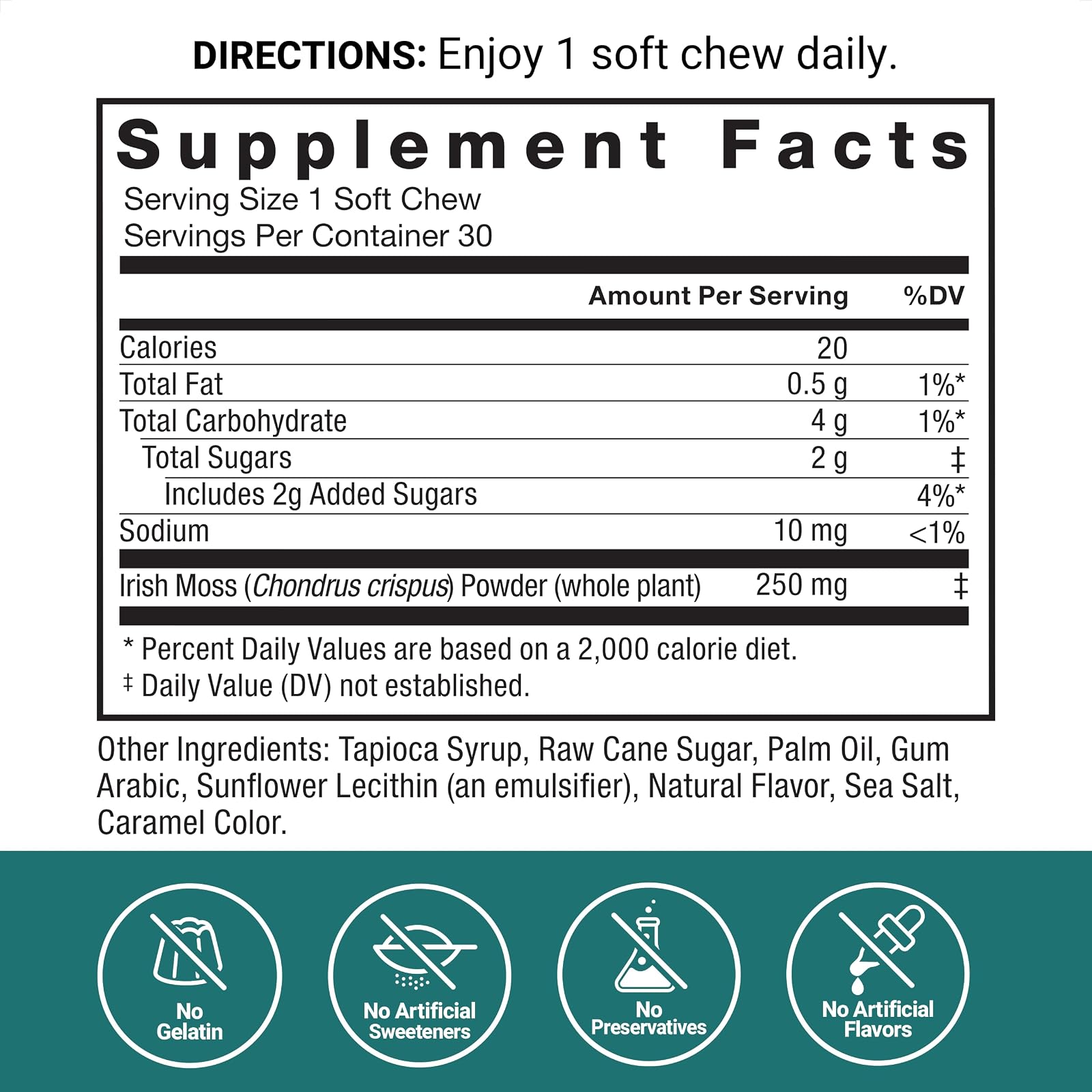 force factor herbal sea moss chews