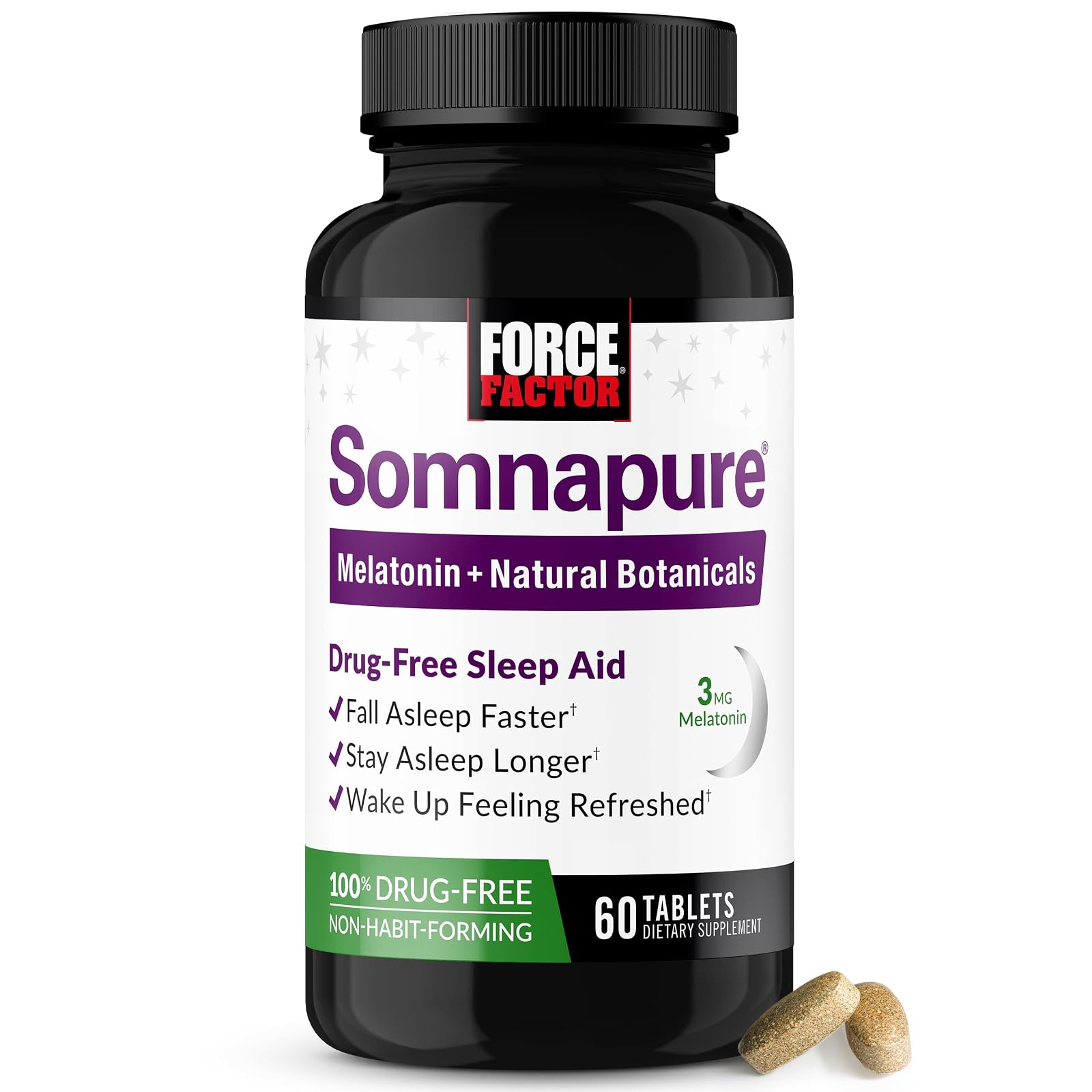 Force Factor melatonin sleep aid capsules