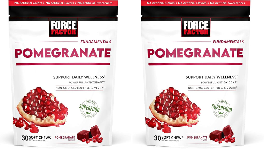 Force Factor pomegranate soft chews for energy