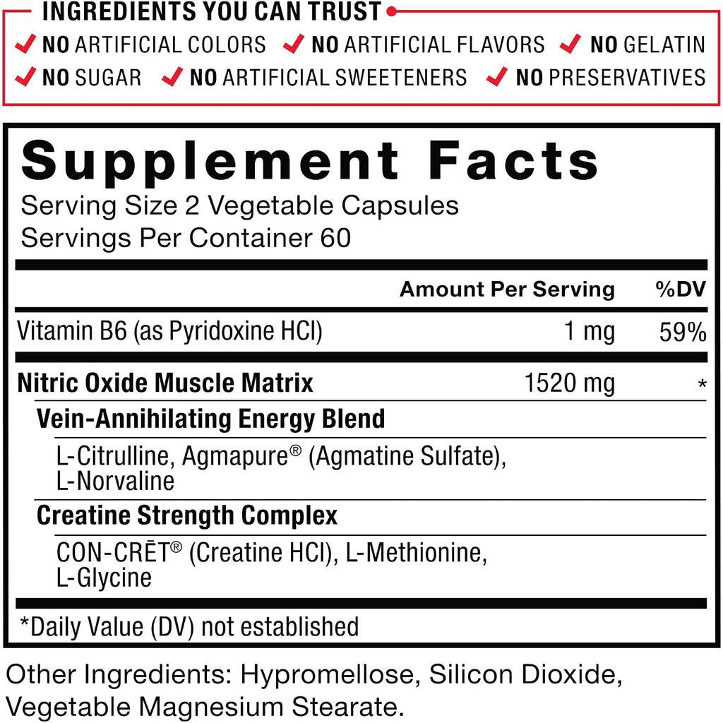 Force Factor pre-workout for muscle pumps