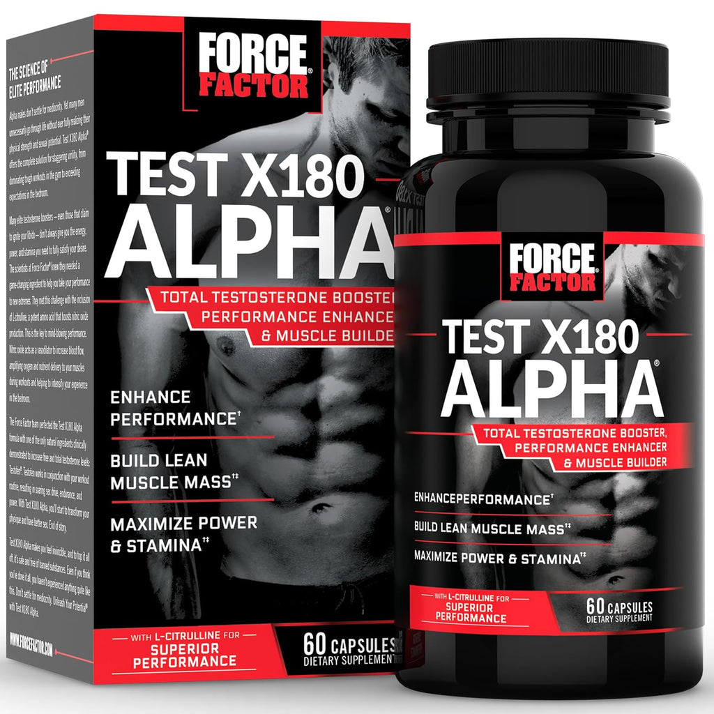 Force Factor Test X180 Alpha capsules for energy