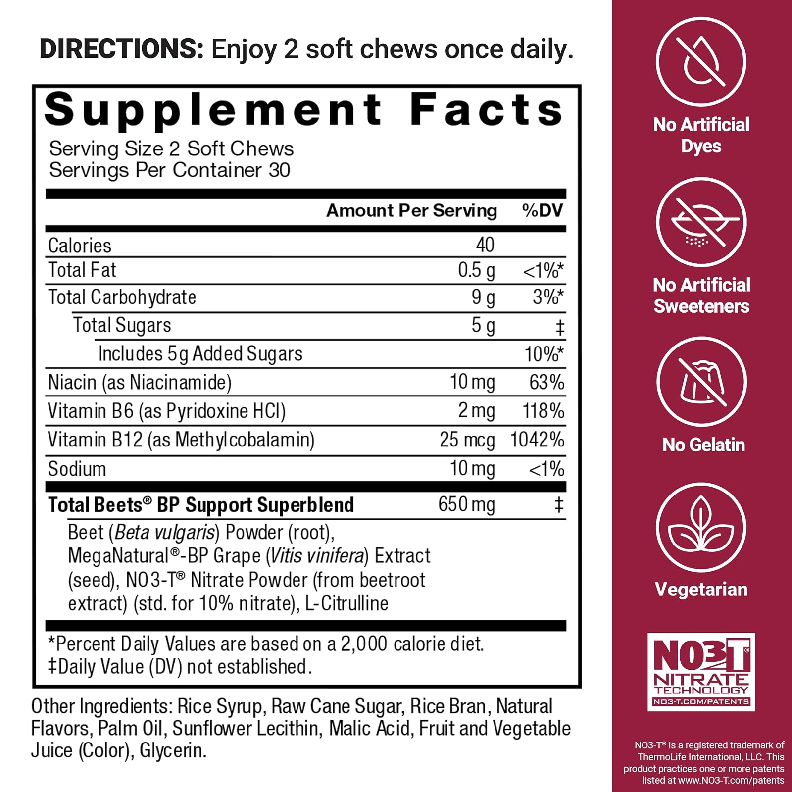 Force Factor Total Beets for improved circulation