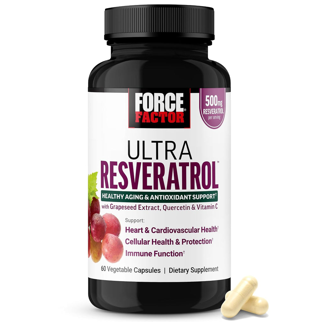 Force Factor Ultra Resveratrol capsules