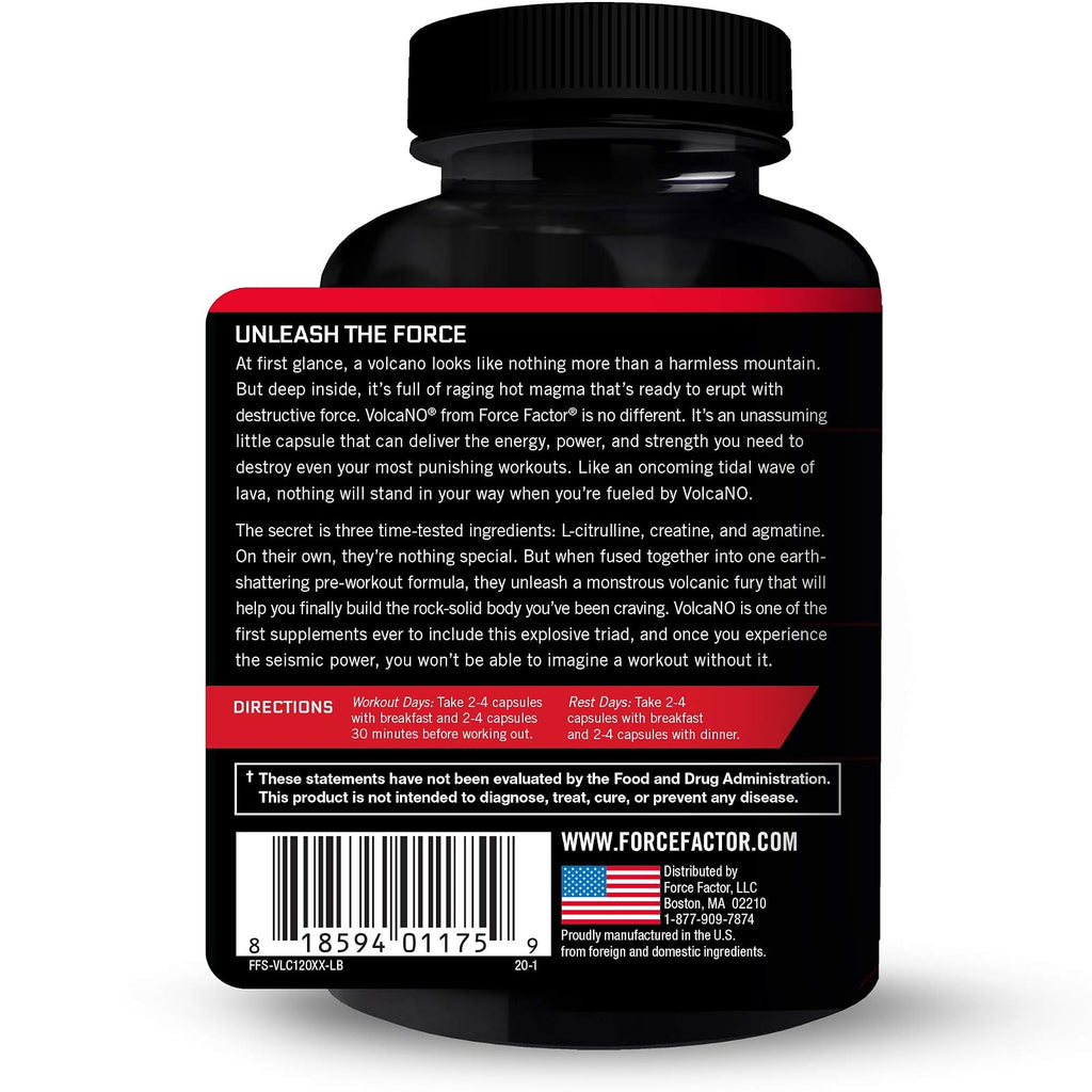Force Factor Volcano pre-workout formula