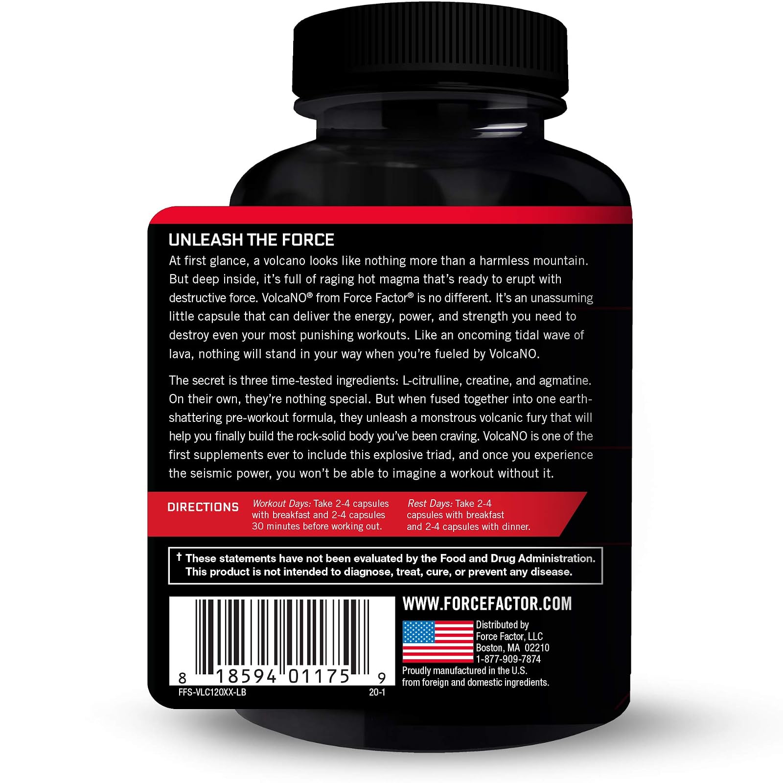 Force Factor Volcano pre-workout formula