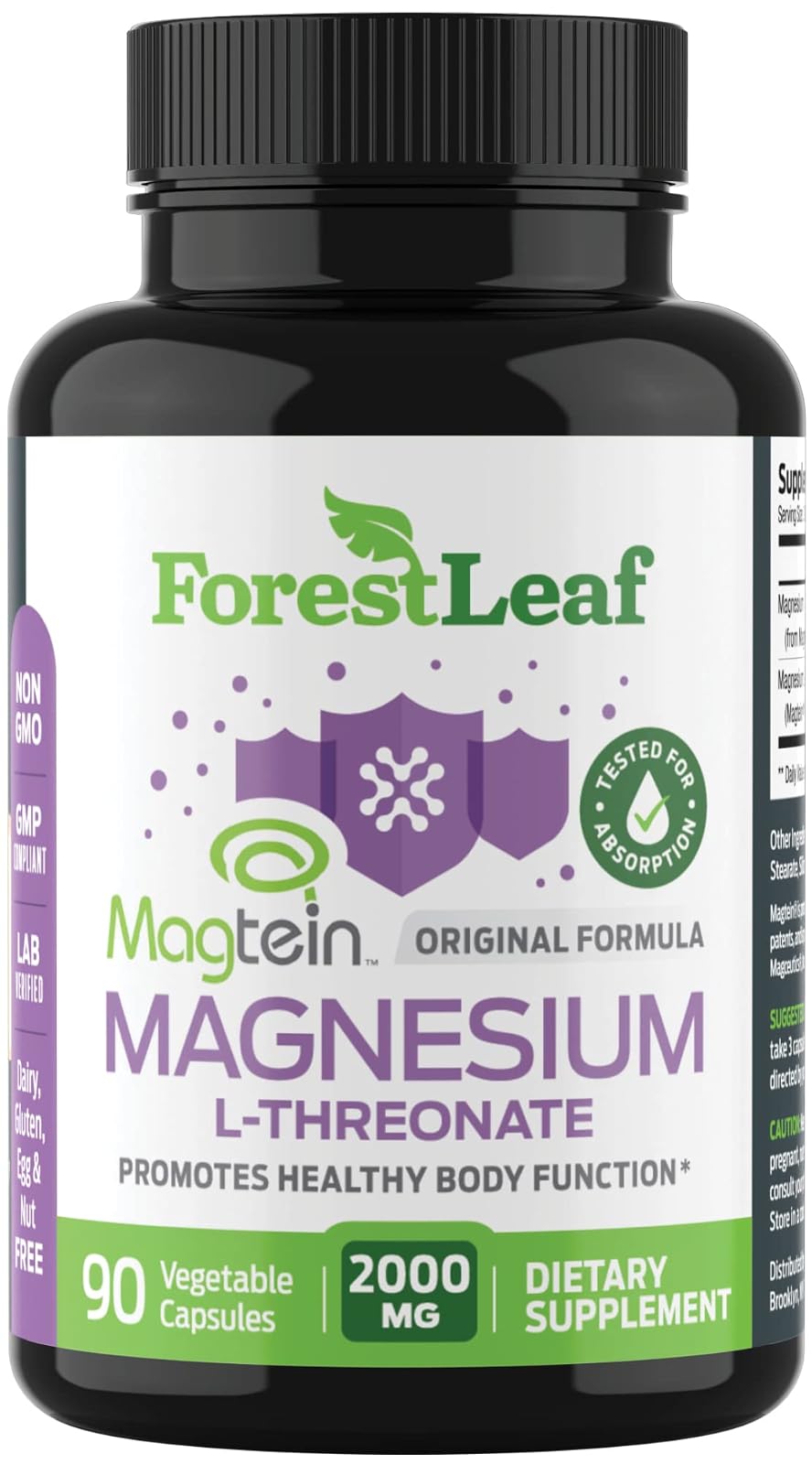 Forest Leaf magnesium l-threonate capsules