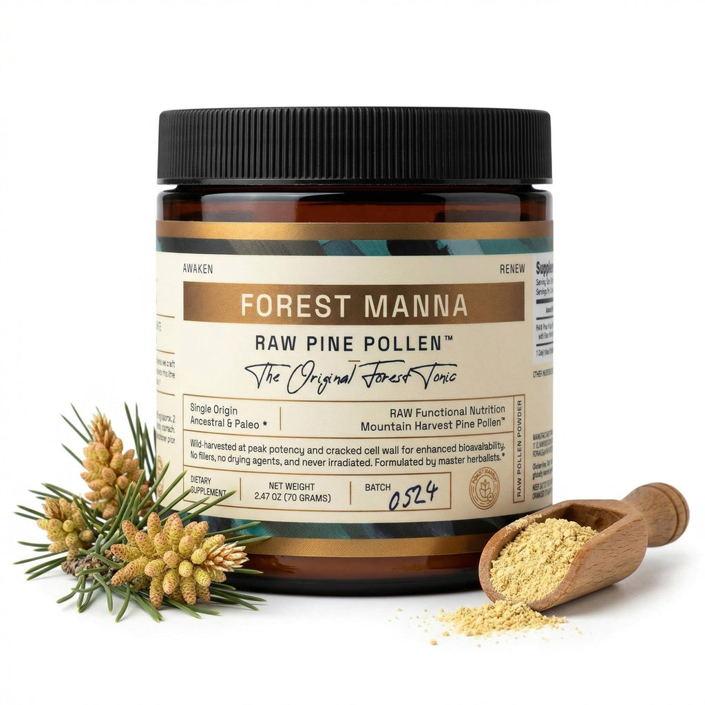 Forest Manna RAW pine pollen powder