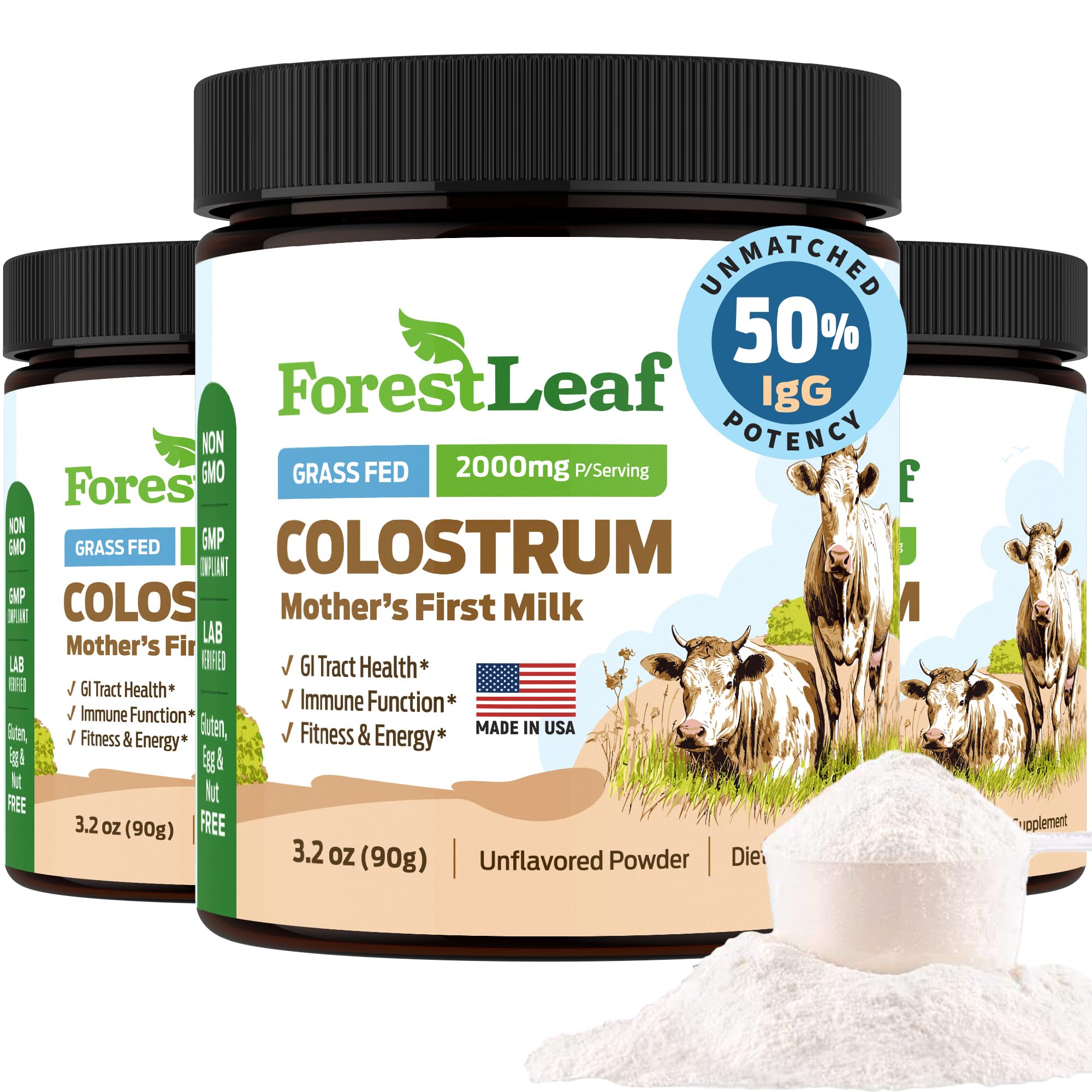 ForestLeaf colostrum powder for gut health