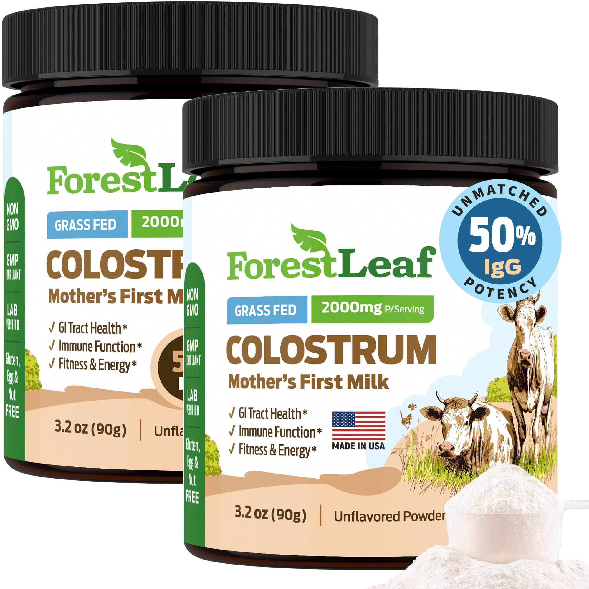 ForestLeaf colostrum powder for gut health