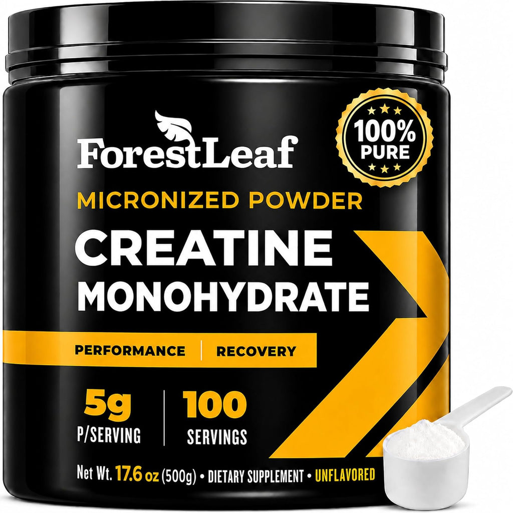 ForestLeaf creatine monohydrate unflavored powder