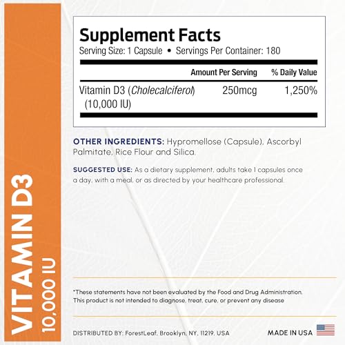 ForestLeaf vitamin D3 for bone strength