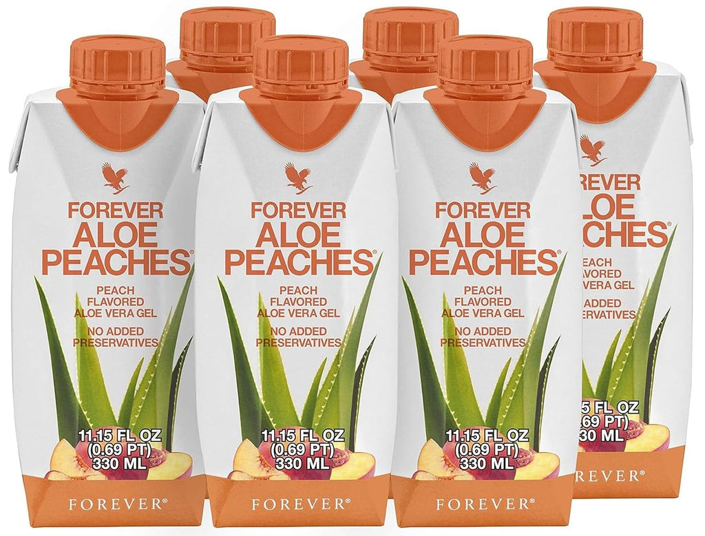 Forever Aloe Peaches refreshing drink