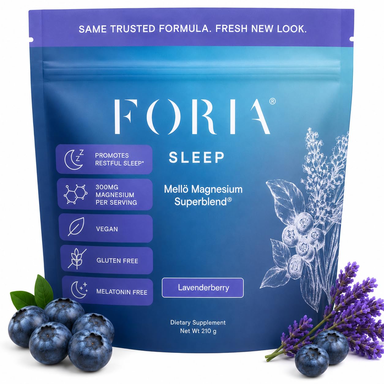 Foria magnesium glycinate powder supplement