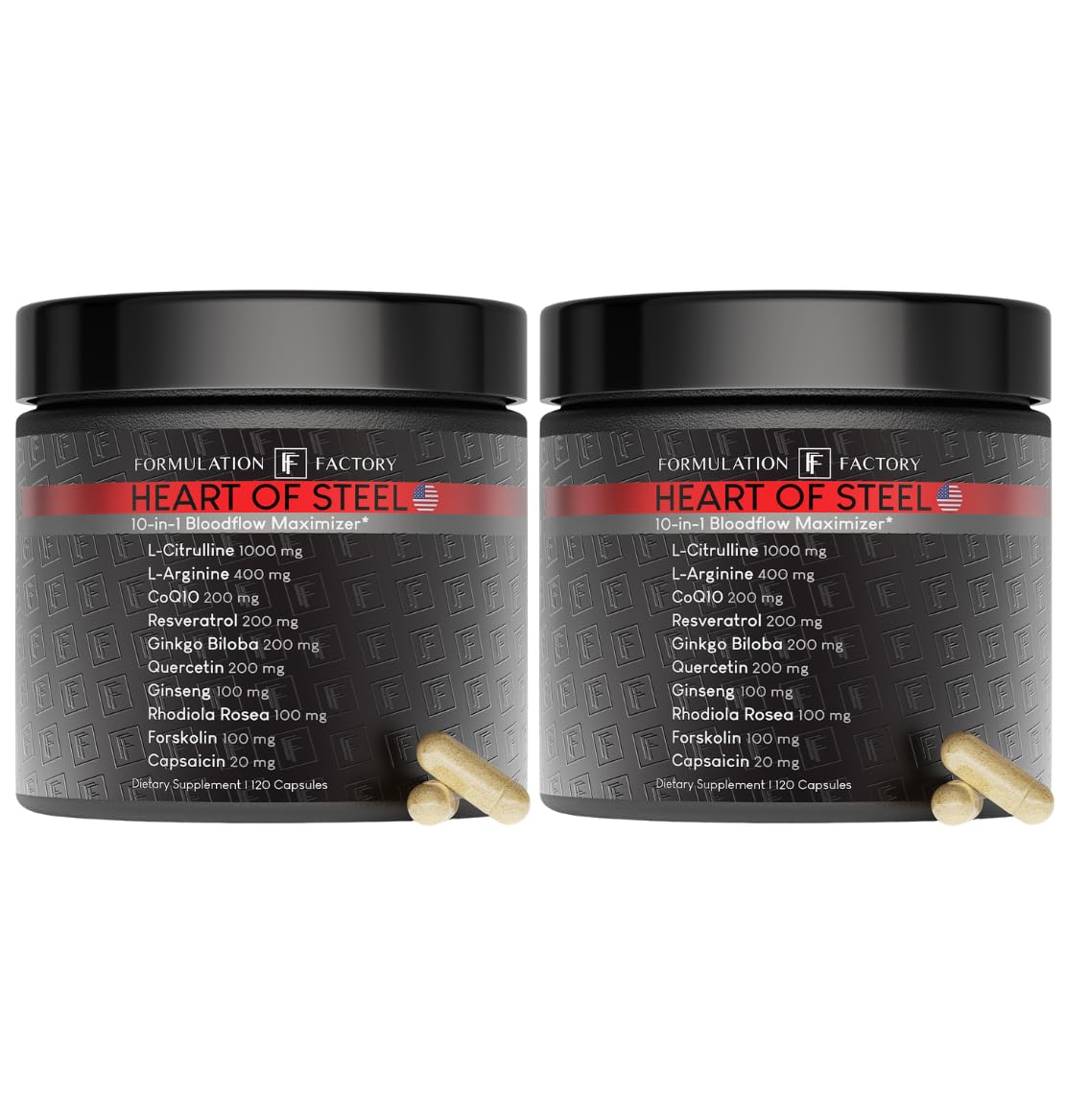 Formulation Factory Heart of Steel capsules for beauty