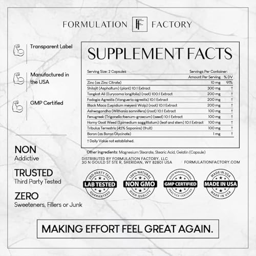 Formulation Factory men's health supplement