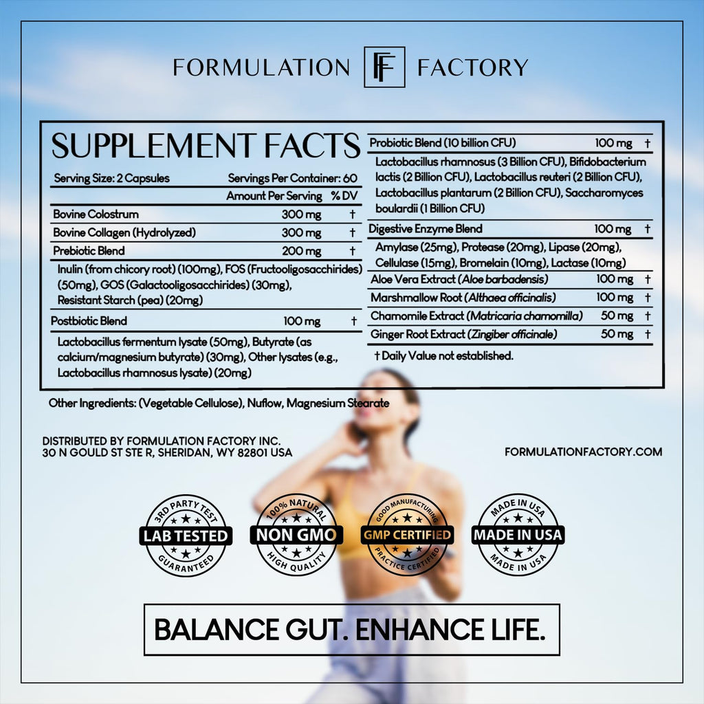Formulation Factory prebiotics for daily use