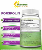 Forskolin 500 mg capsules for metabolism boost