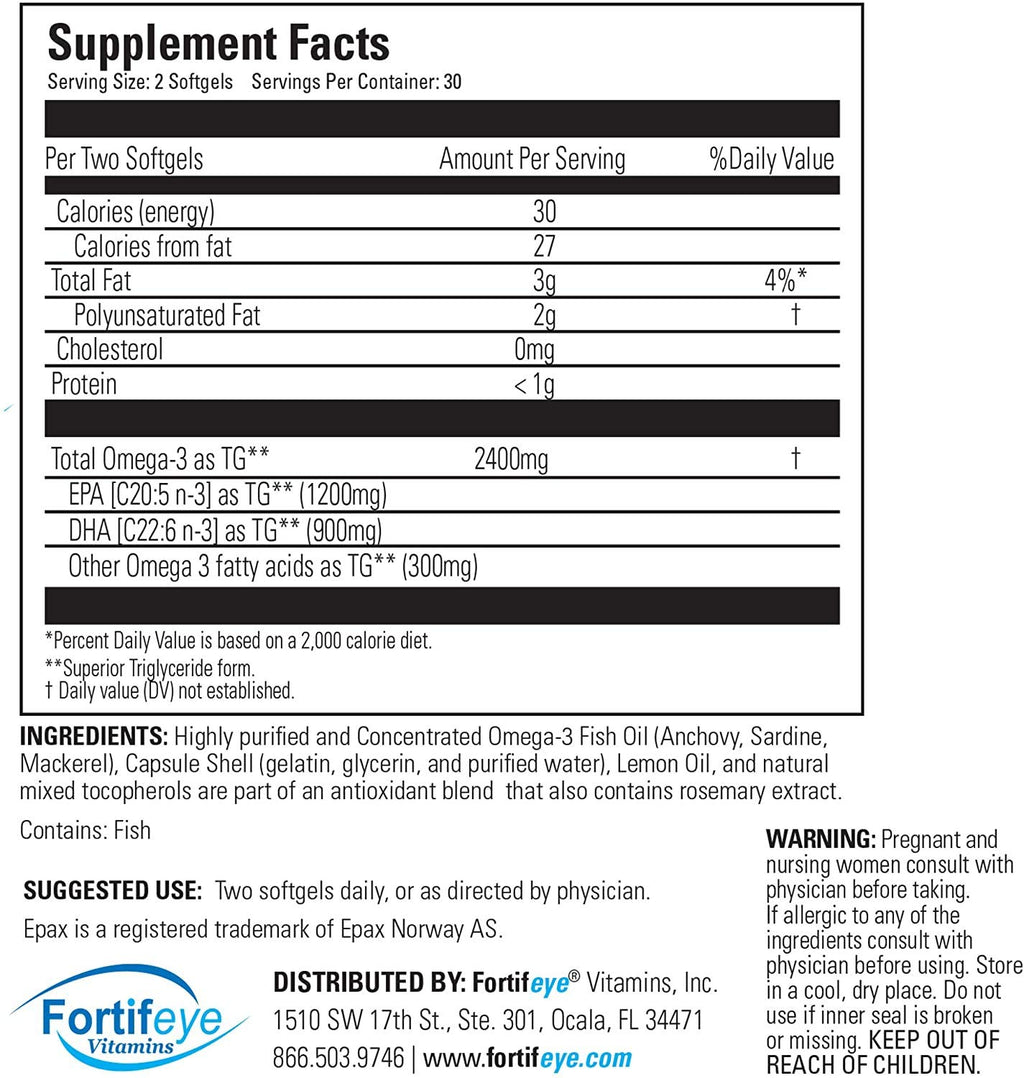 Fortifeye omega 3 for heart health