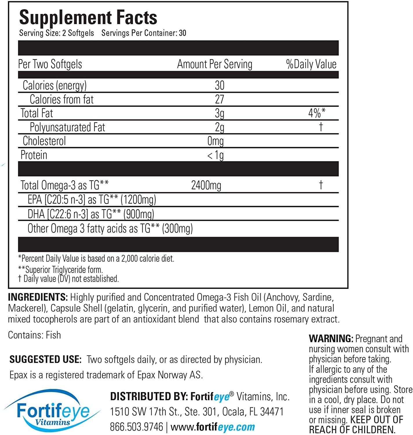Fortifeye omega 3 for heart health
