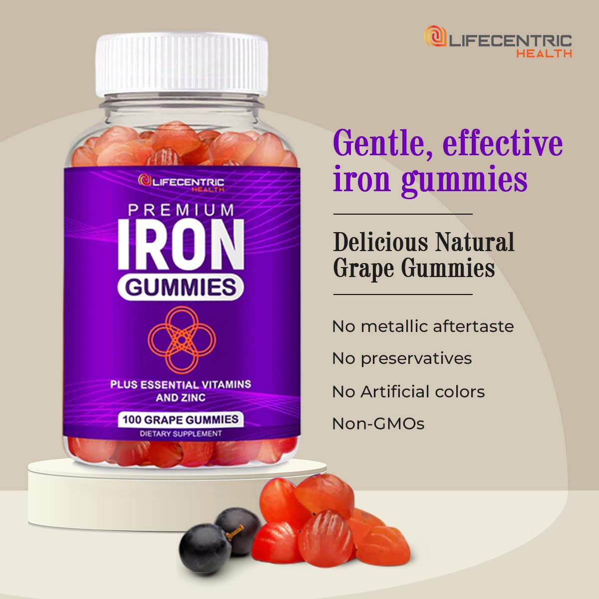 fortified iron gummies for nutrition