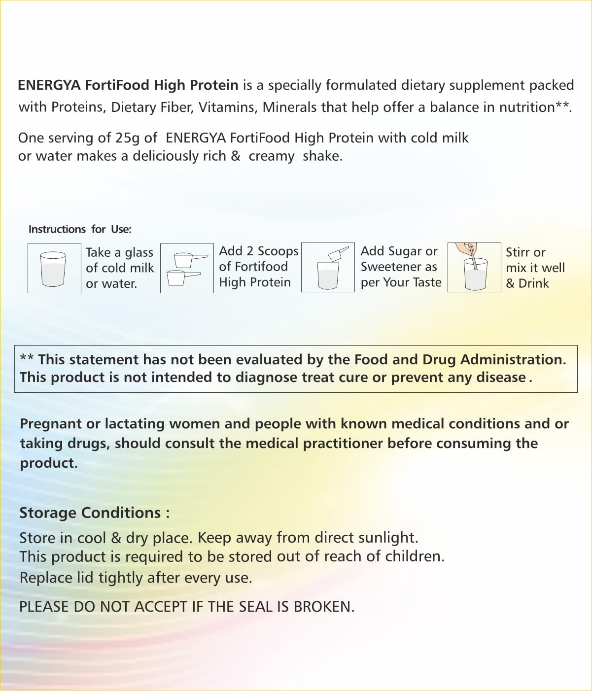 FORTIFOOD high protein blend for fitness