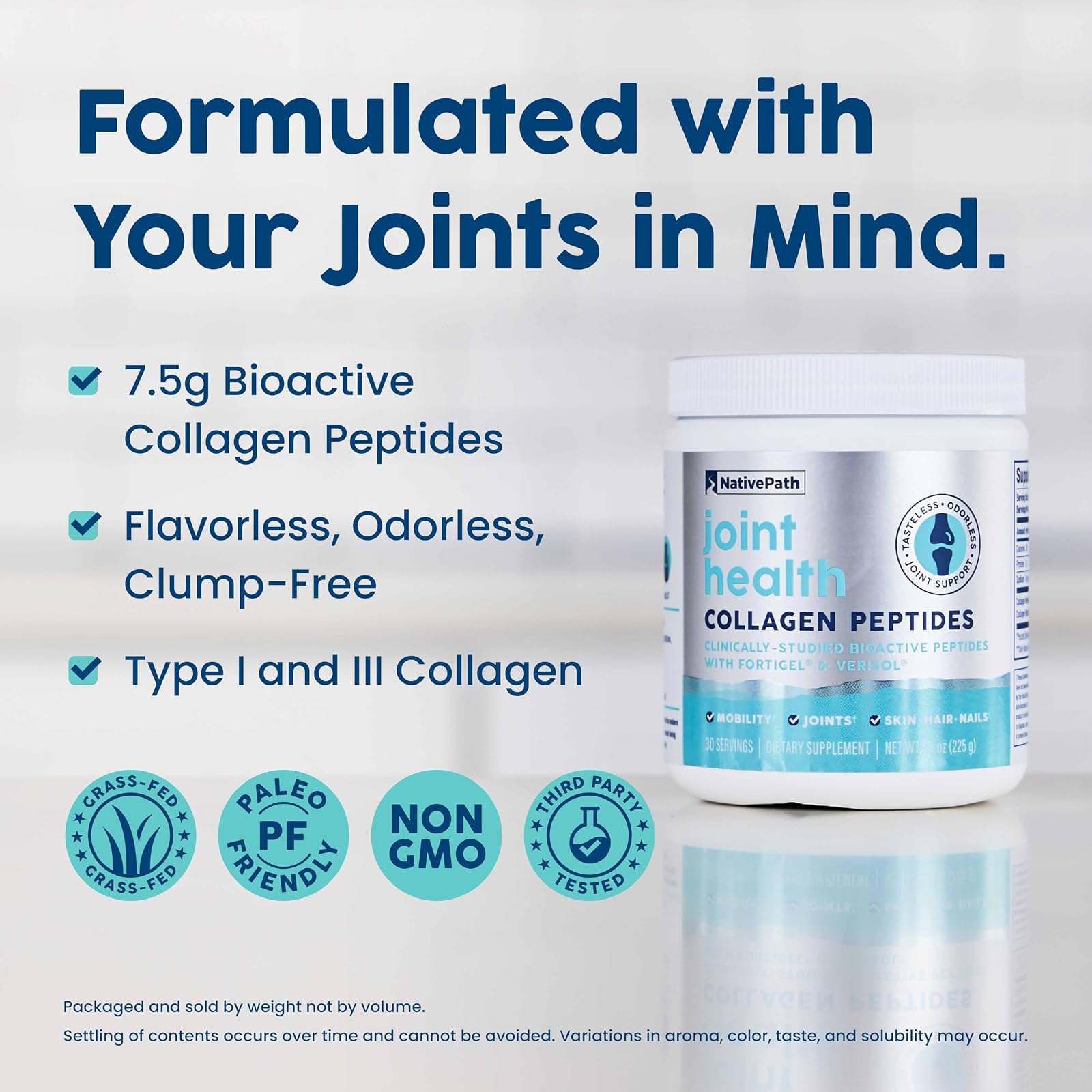 Fortigel collagen for stronger joints