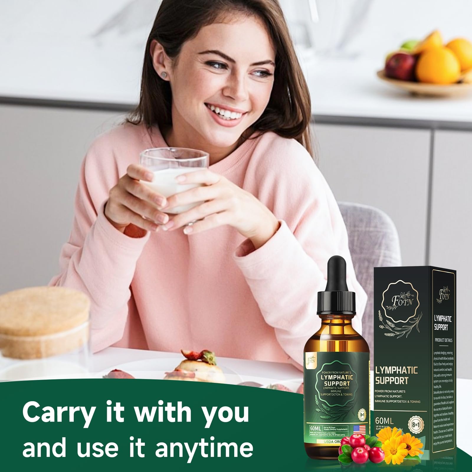 FOTN organic drops for throat health