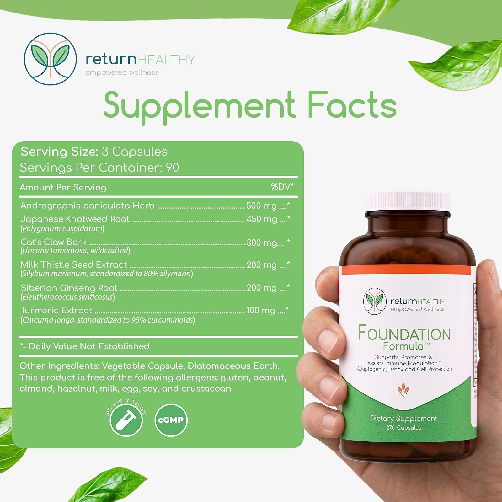 Foundation Formula immune health supplement