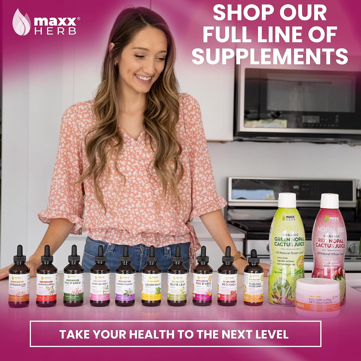 four bottles of herbal extract