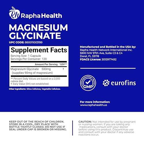 four month supply of magnesium glycinate